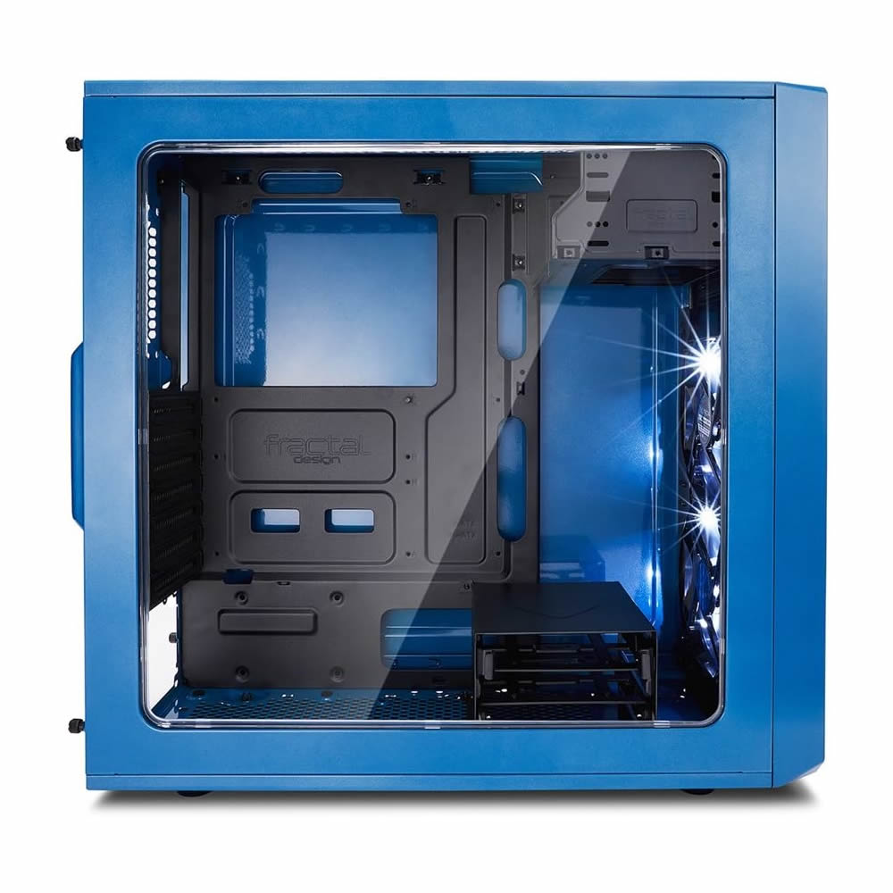 Fractal Design Focus G (Petrol Blue) Gaming Case w/ Clear Window, ATX ...